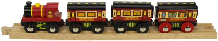 Bigjigs Wooden Railway - Sleeper Train Bigjigs Complete Trains R/BJR/SLE