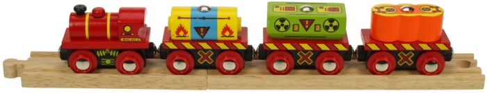 Bigjigs Wooden Railway - Waste Train Bigjigs Complete Trains R/BJR/WAS